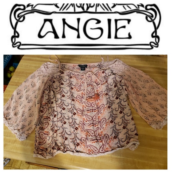 Angie | Tops | Angie Pink Top L Used Nordsrck Rn 60508 | Poshmark